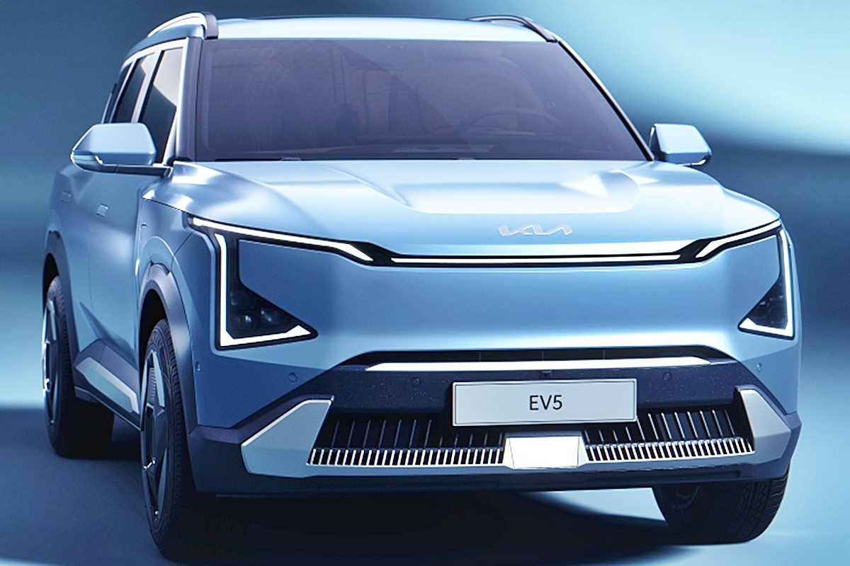 "EV9보다 낫다" 기아 3천 대 전기차 EV5 공개, 실물 디자인 초대박