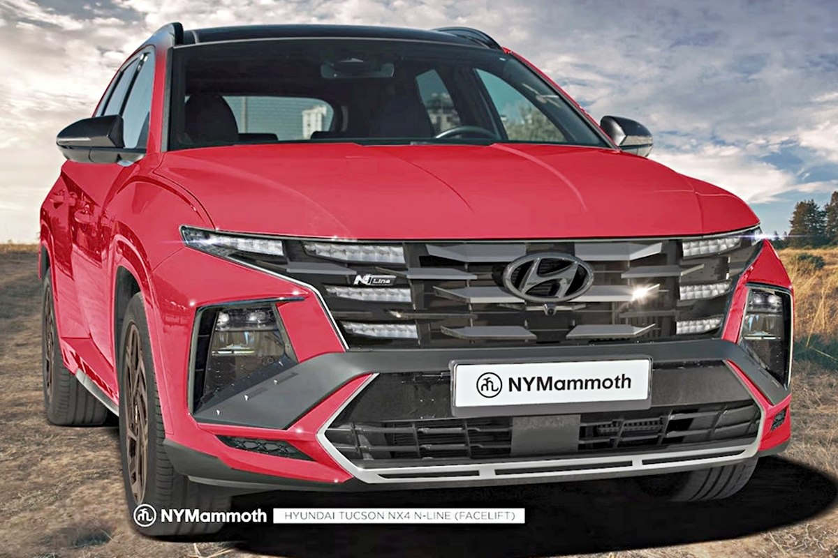 "이 디자인 대박" 투싼 페이스리프트 출격 대기, N라인은 이런 모습?