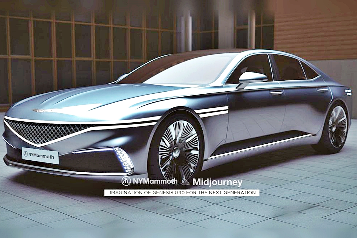 '압도적이다' 제네시스 차세대 G90 풀체인지.. 그 디자인 이런 모습?